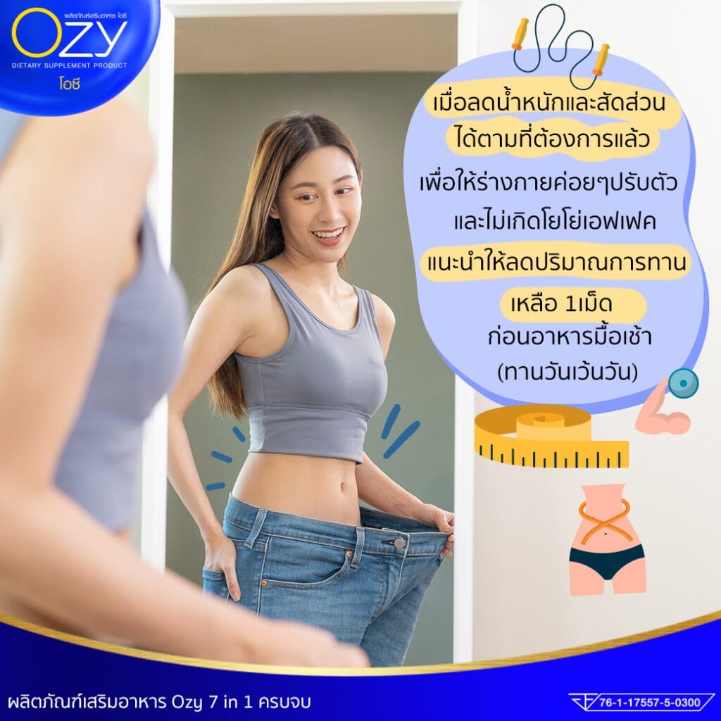 อาหารเสริมลดน้ำหนัก OZY TRIPLE S โอซีหนิง ปณิตา อยากเพรียว ง่ายนิดเดียว