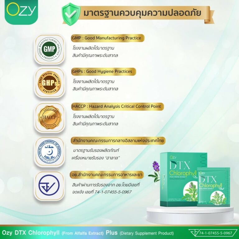 โอซี Ozy DTX Chlorophyll หนิง ปณิตา ดื่มทุกวันดีทุกวัน